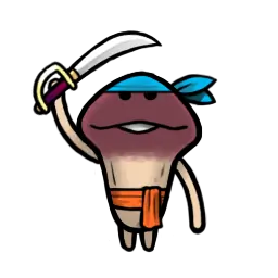 No.0826,なめこの海賊 | なめこ図鑑